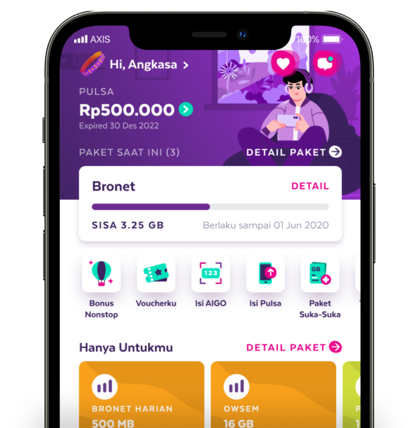 Paket Internet Kuota Besar 24 Jam - AXIS